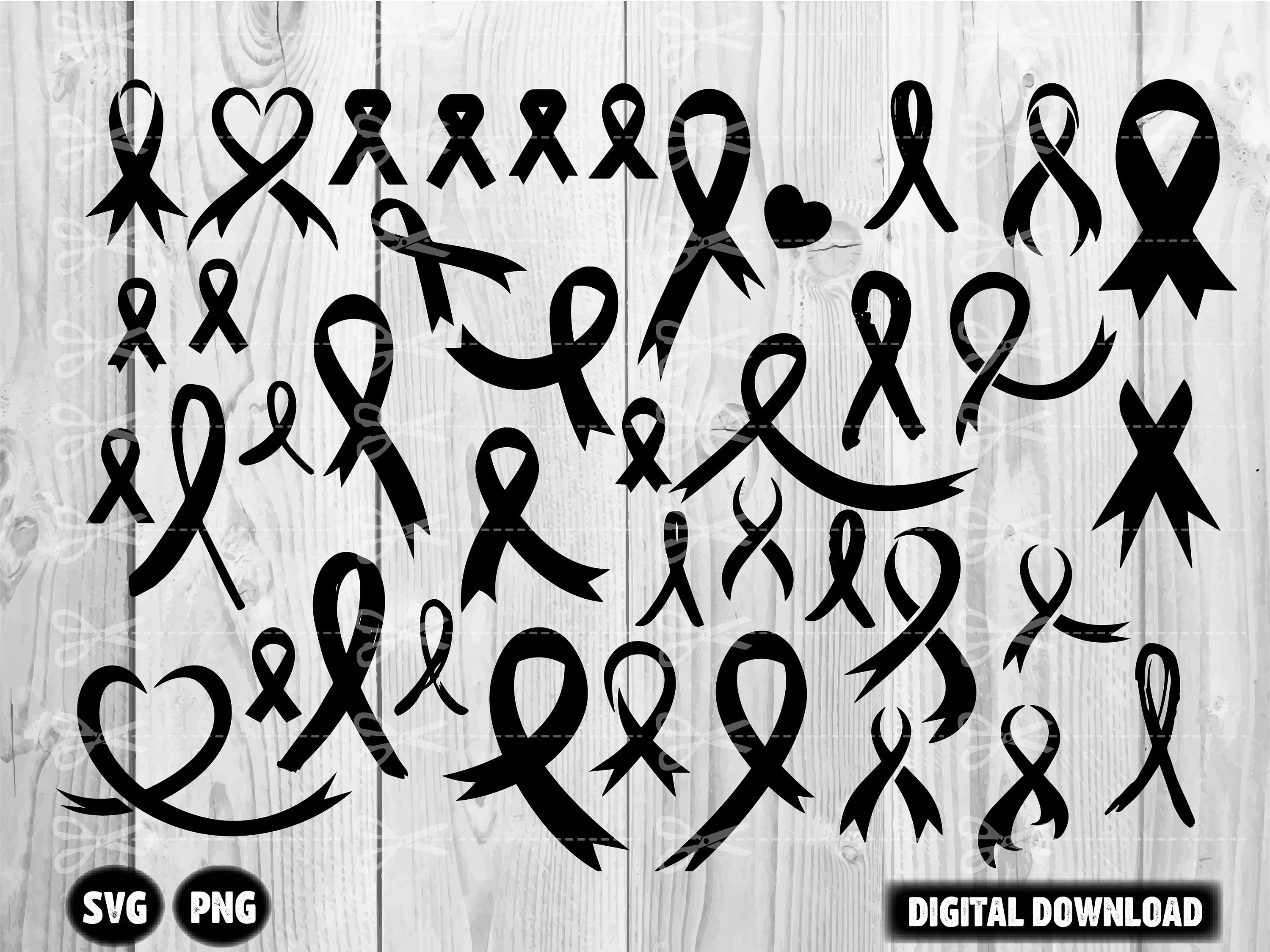Awareness Ribbon Svg Breast Cancer Ribbon Svg Png Bundle - Etsy