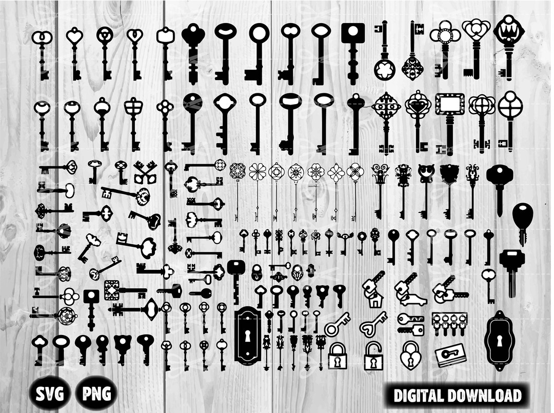 Key SVG Key Clipart House Key Svg Keys Svg Bundle Magic Key - Etsy