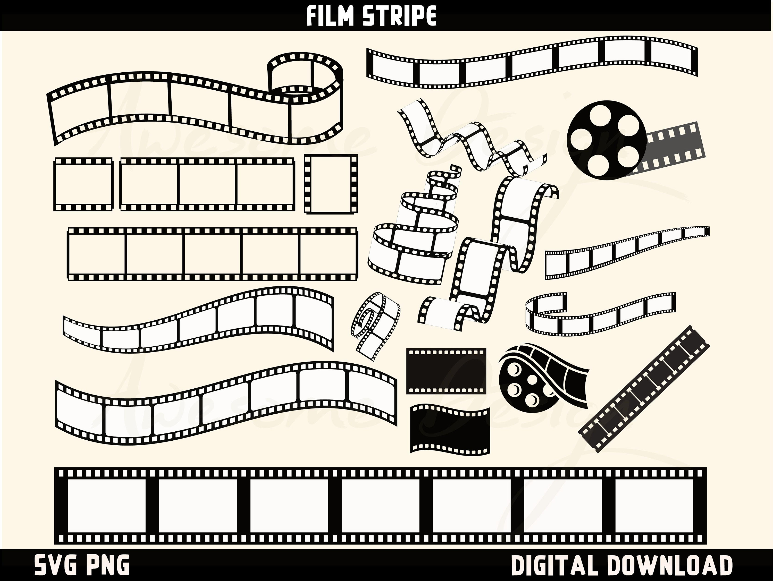 Negative Film Strips Svg Film Strip Template Film Strip - Etsy UK