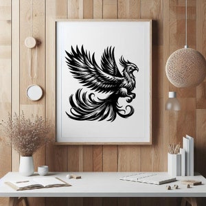 Phoenix Bird Svg, Phoenix Svg, Phoenix Silhouette, Phoenix Clipart ...