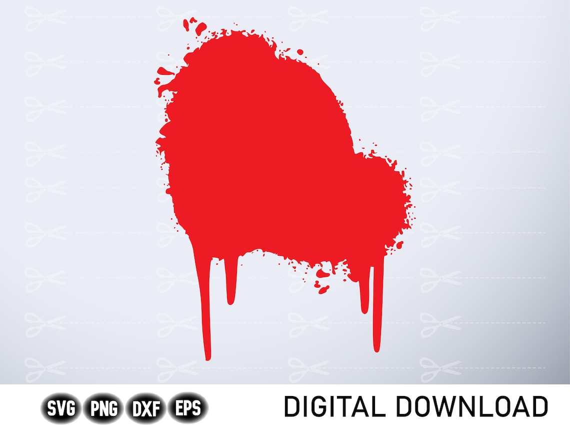 Blood Splatter Svg Blood Splash SVG Splash Paint - Etsy
