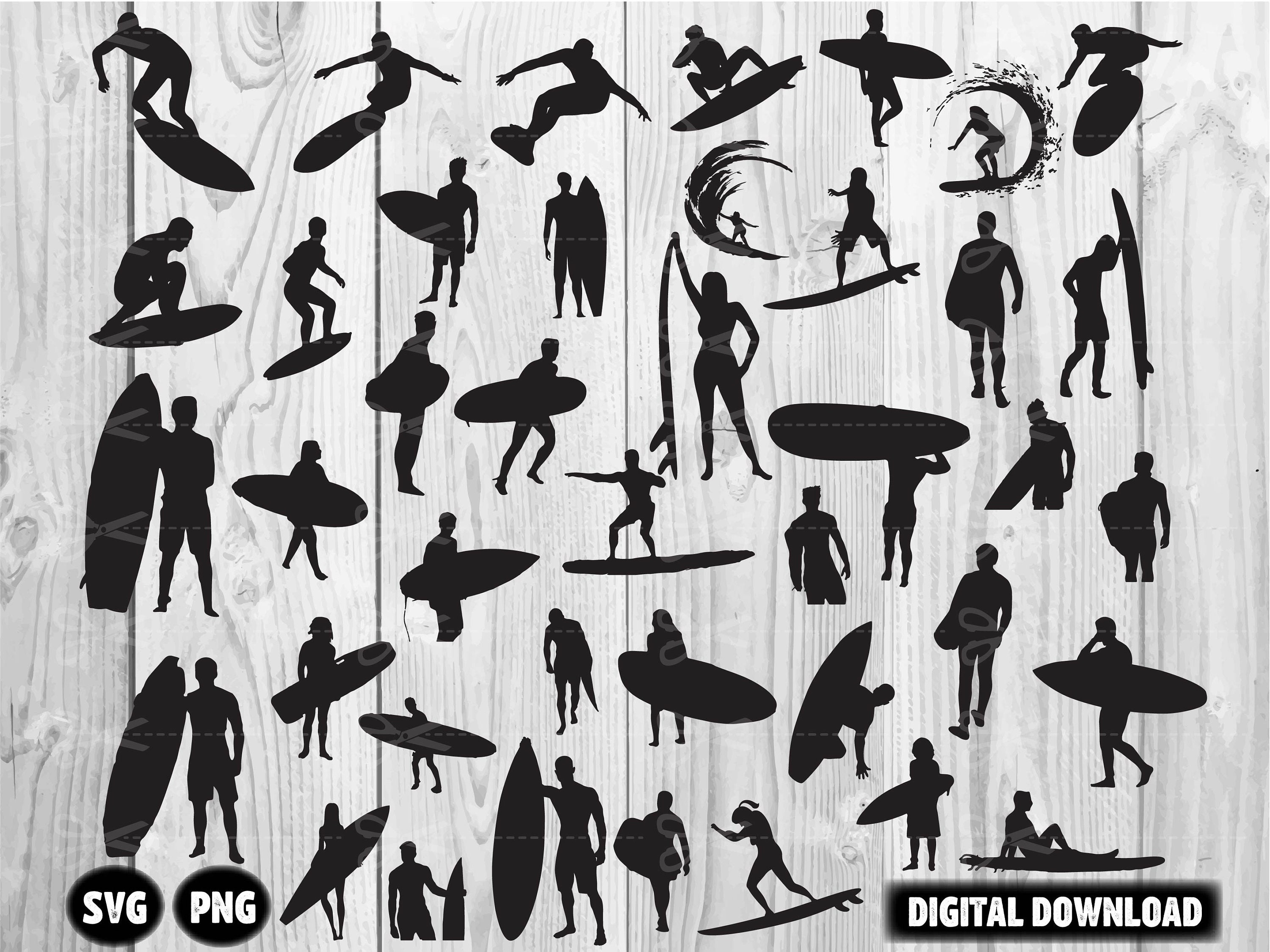 Surfer Svg Bundle Ocean Svg Surfer Silhouette Surfer Svg - Etsy Australia