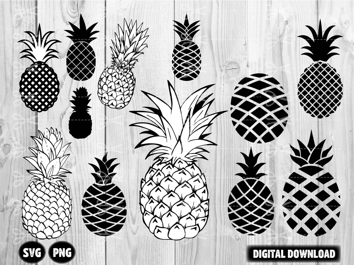 Pineapple Svg Pineapples Svg Pineapple Clipart Pineapple - Etsy