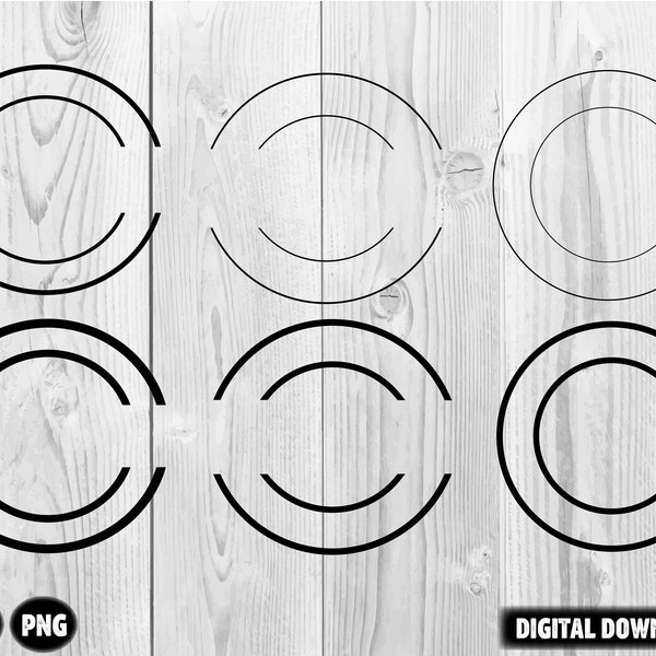 Double Circles Png - Etsy