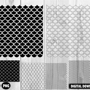 MERMAID Pattern SVG Mermaid Scale Svg MERMAID Pattern Cut - Etsy