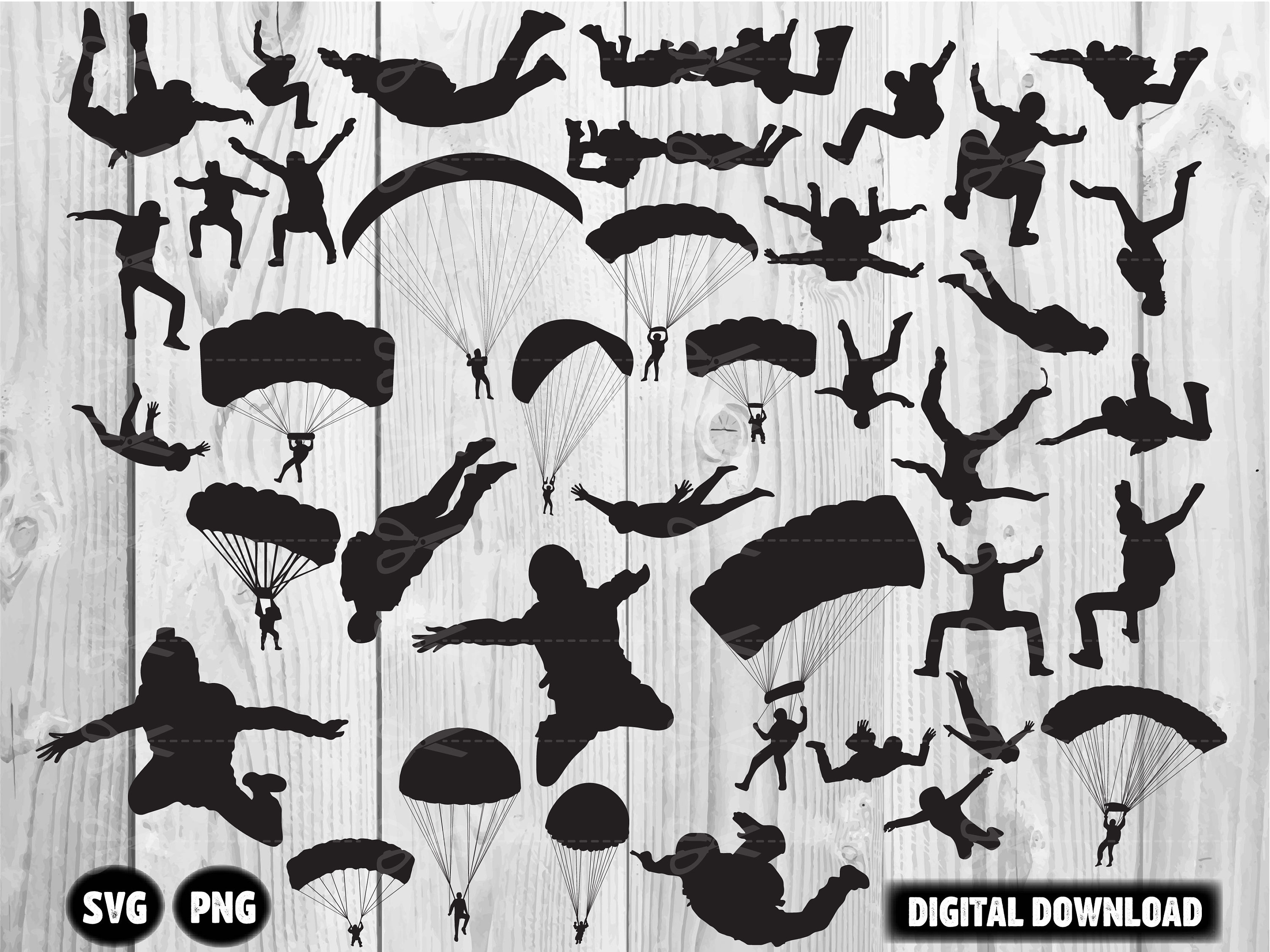 Parachute Jump Clipart