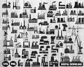 Factory Svg Bundle Coal Power Plant SVG Cut Files Industry - Etsy