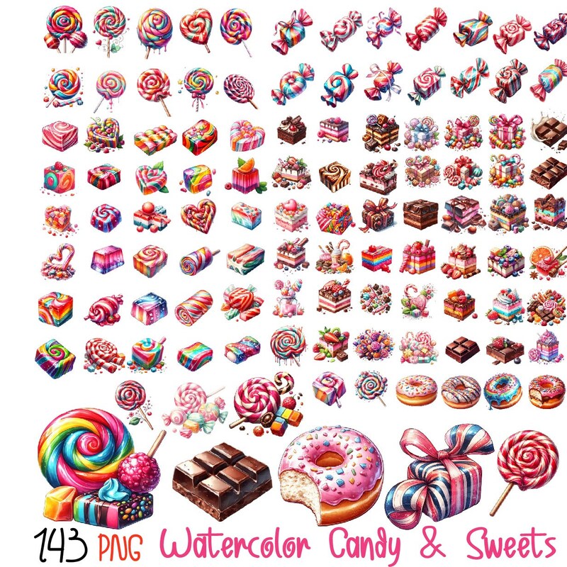 Candy Clipart - Etsy