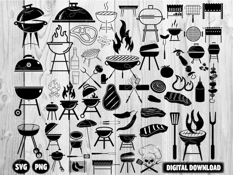 Bbq Svg Barbeque Svg Grill Svg Grill Master Svg Grilling - Etsy
