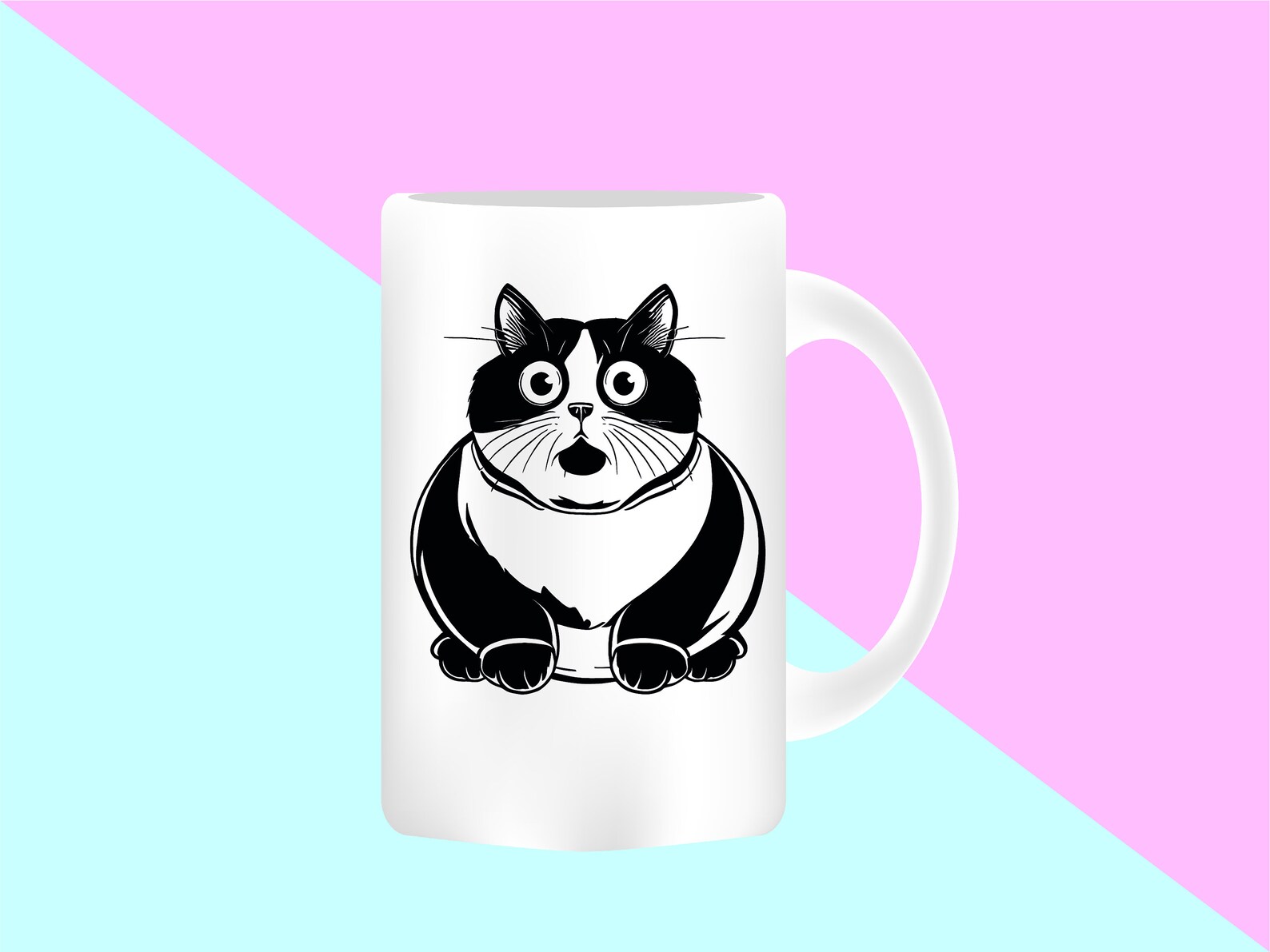 Chonk Cat Svg, Fat Cat Svg, Funny Chonk Cat Svg Cut File for Cricut ...