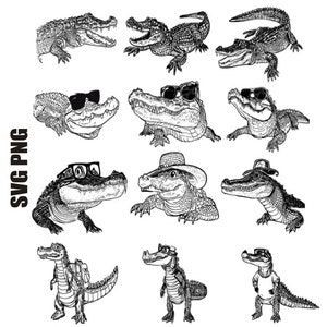 Alligator Svg, Alligator Png, Alligator Silhoutte, Alligator Cut File ...