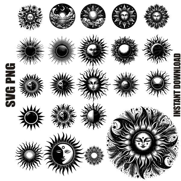 Sun Svg - Etsy