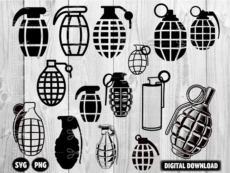 Grenade Grenade SVG Grenade SVG Bundle SVG Files Grenades - Etsy