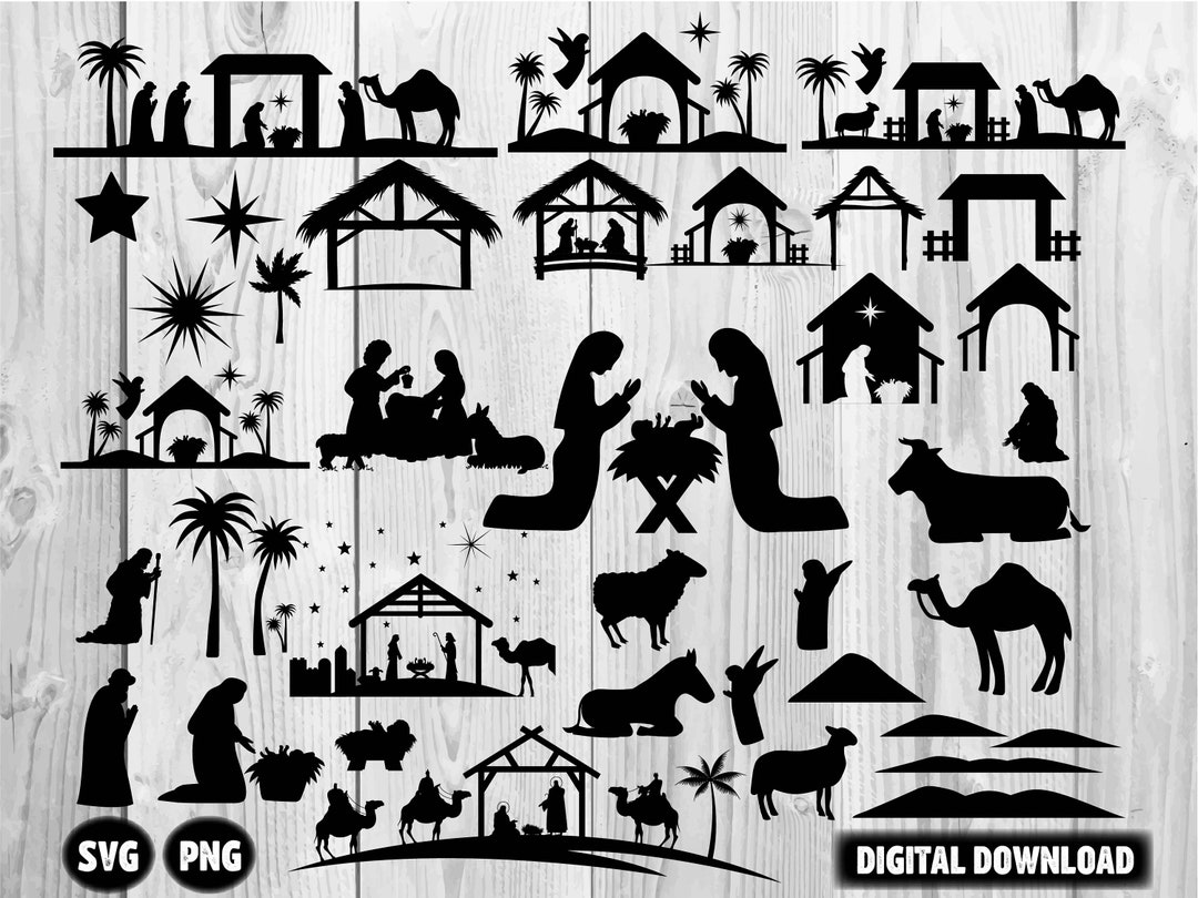 Plotterdatei Krippe Jesus Geburt Svg Krippe Plotterdatei - Etsy Schweiz