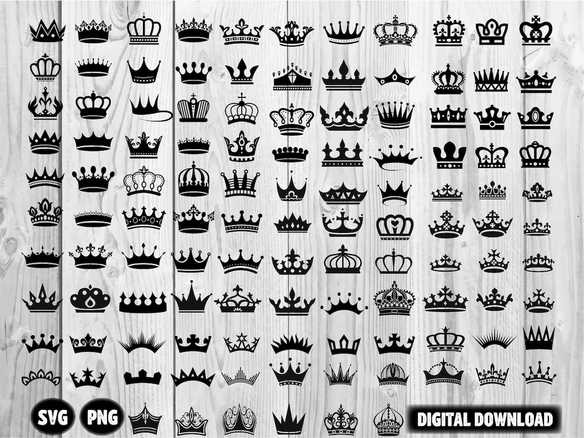 Queen Svg Tiara Svg Crown Svg Royal Crown Svg Crown - Etsy