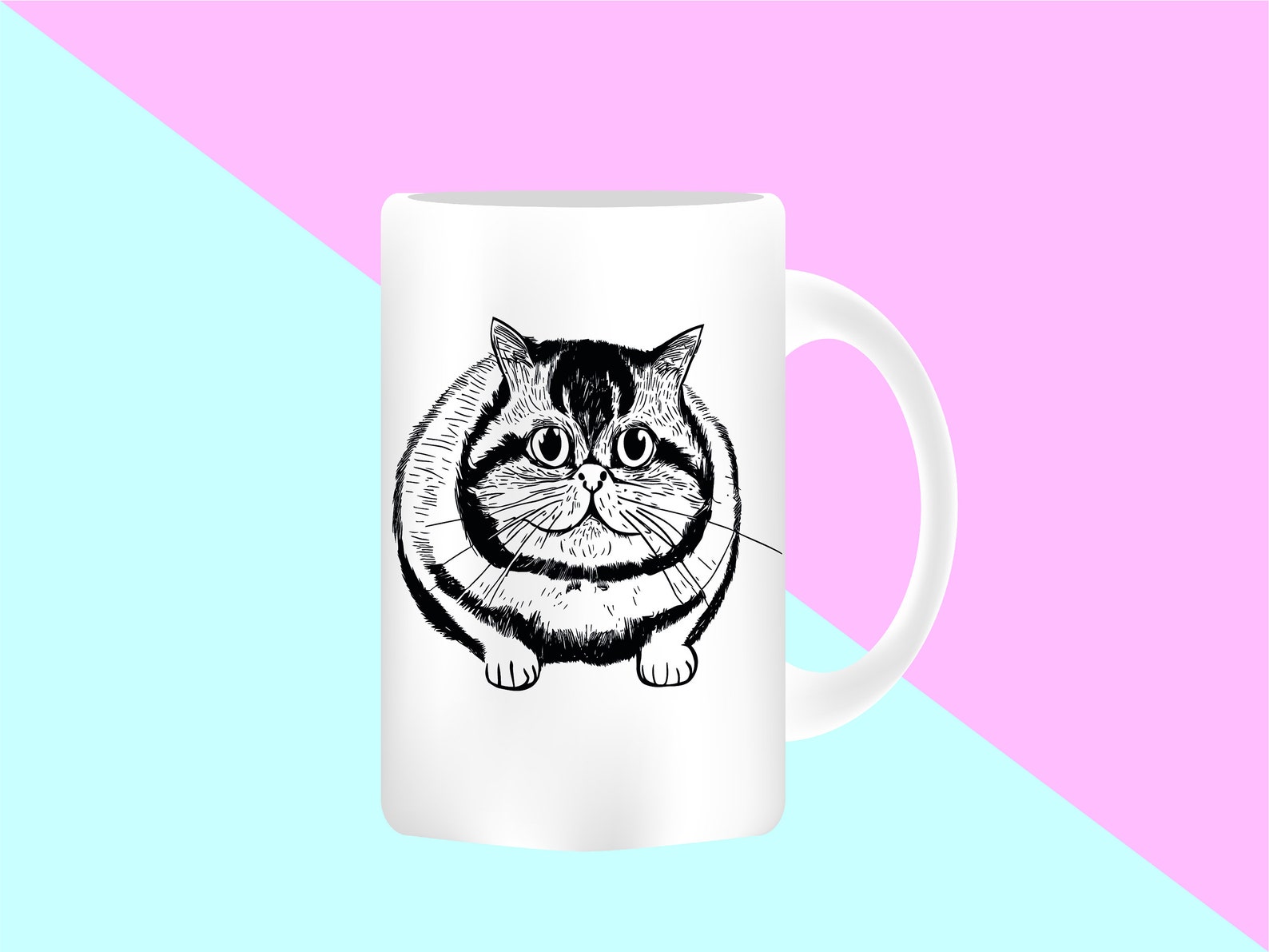 Chonk Cat Svg, Fat Cat Svg, Funny Chonk Cat Svg Cut File for Cricut ...