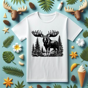 Moose Svg, Moose Silhouette, Moose Svg Bundle, Moose Clipart, Moose ...