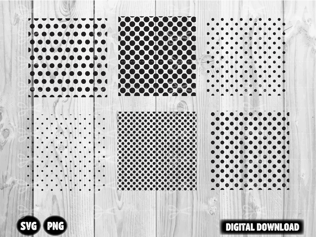 Polka Dot Svg Polka Dot Pattern Silhouette Polka Dot - Etsy