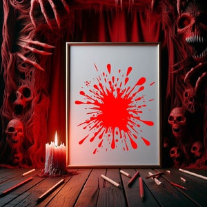 Blood Splatter Svg, Blood Splash SVG, Splash Paint Svg,dripping Blood ...