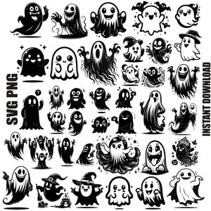 Cute Ghost Svg, Ghost Spirit, Funny Ghost Svg,ghost Png, Halloween ...