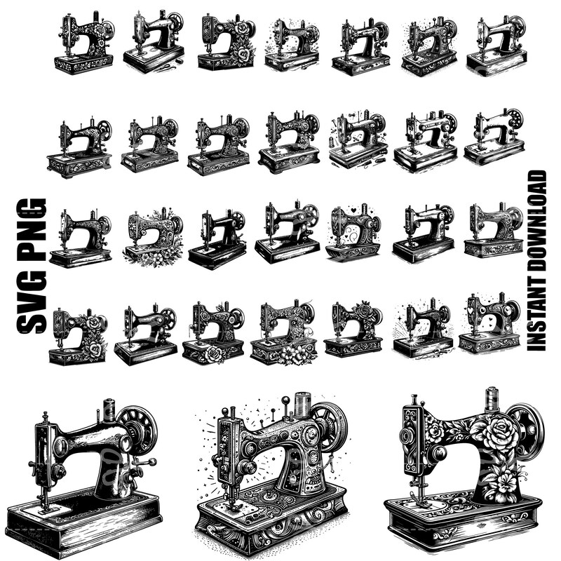 Sewing Machine Svg - Etsy