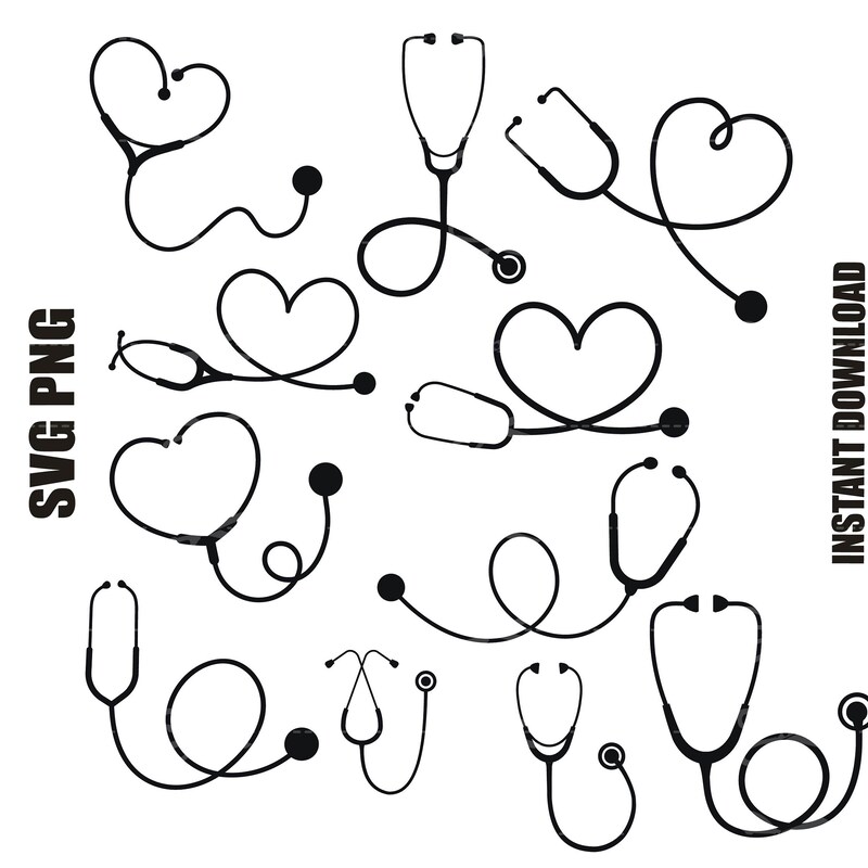 Stethoscope Svg - Etsy