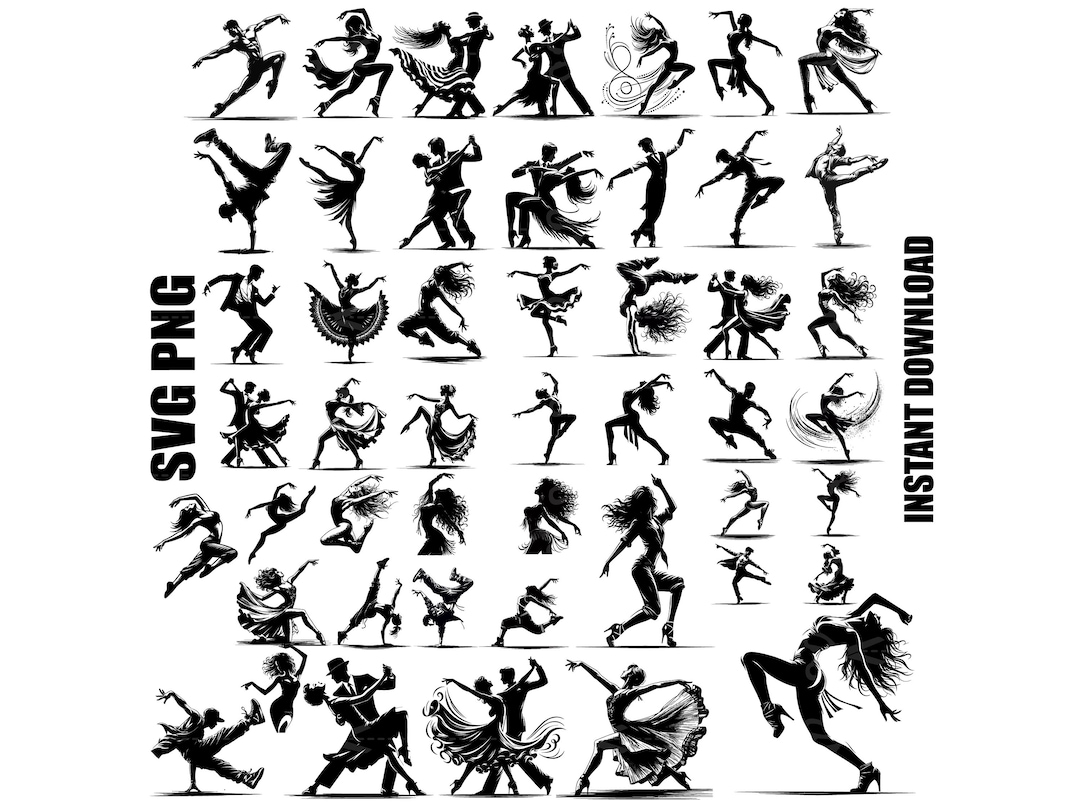 Dance Svg, Dancer Svg, Dancing Svg, Dance Png,dance Clipart, Breakdance ...