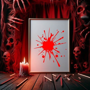 Blood Splatter Svg, Blood Splash SVG, Splash Paint Svg,dripping Blood ...
