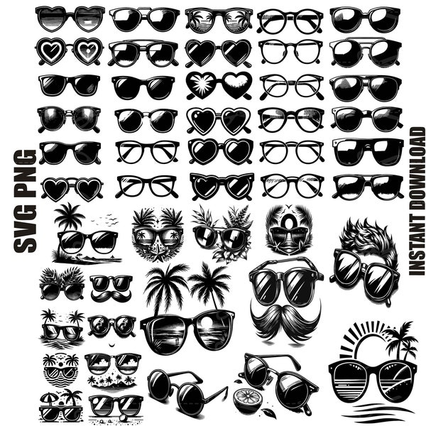 Sunglasses Svg - Etsy