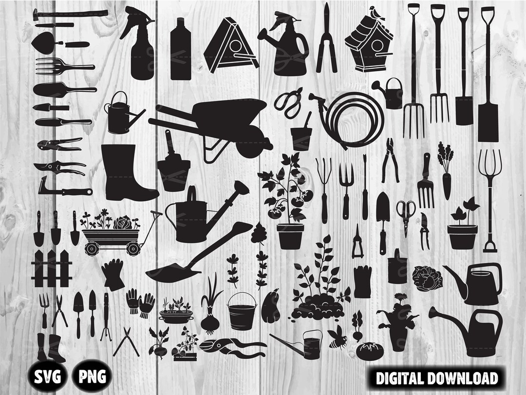 Garden Tools SVG Bundle Gardening Tools SVG Tools SVG - Etsy