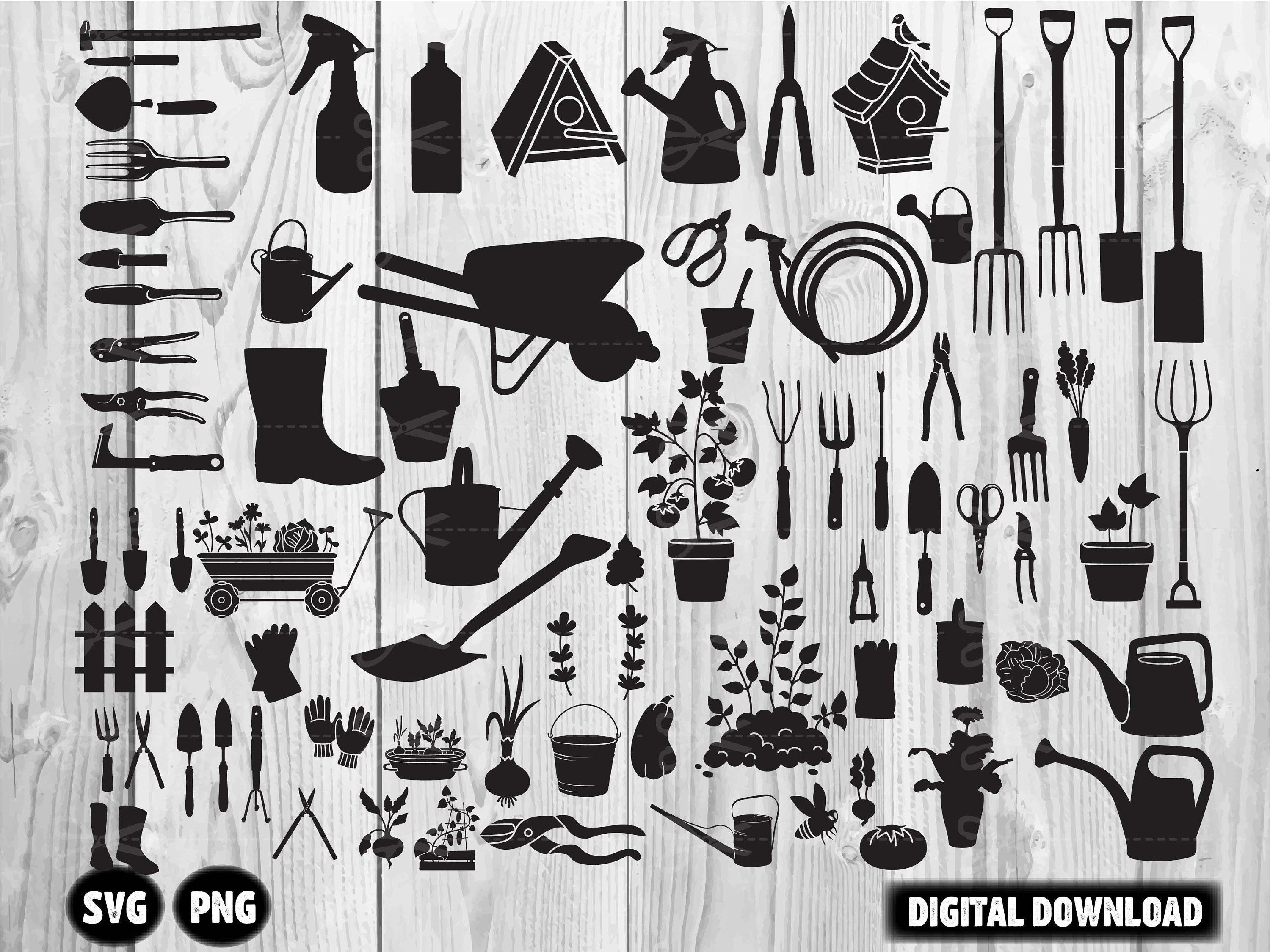 Garden Tools SVG Bundle Gardening Tools SVG Tools SVG - Etsy Australia