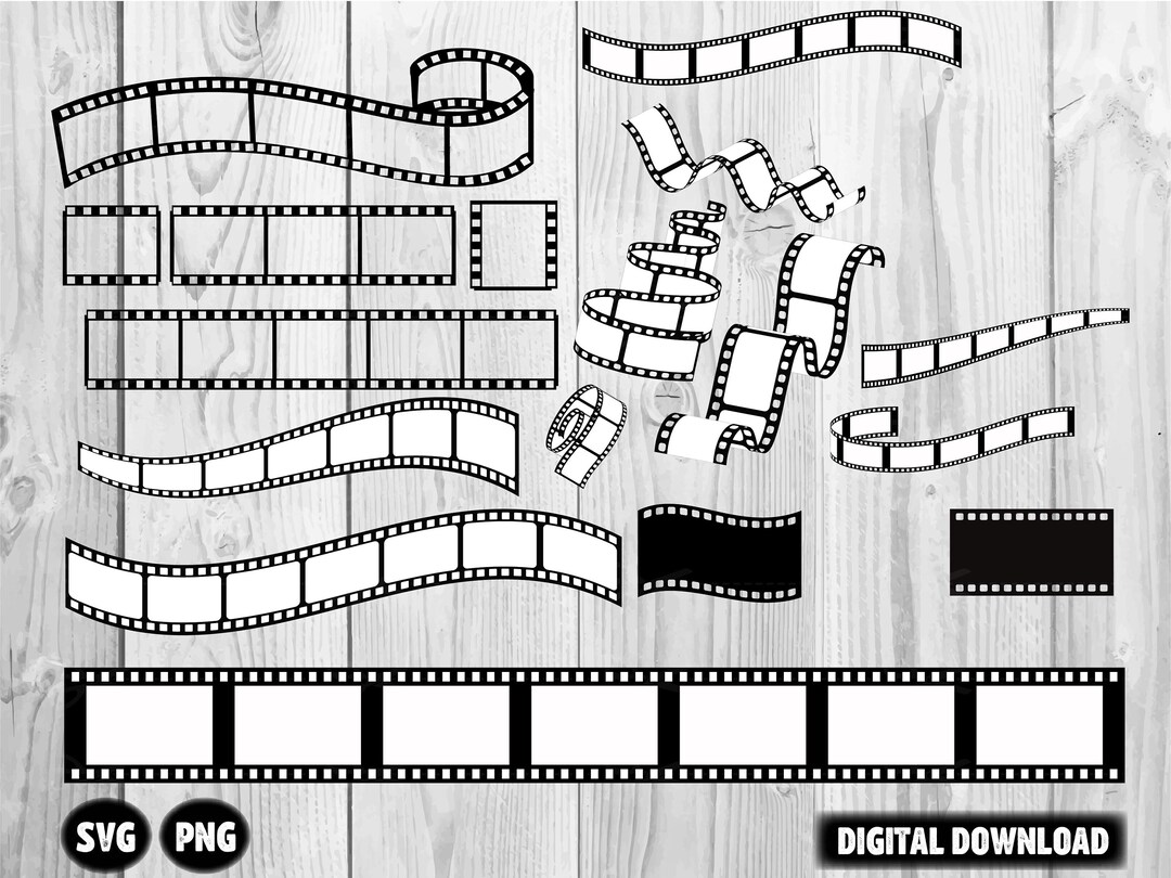 Negative Film Strips Svg Film Strip Template Film Strip - Etsy UK