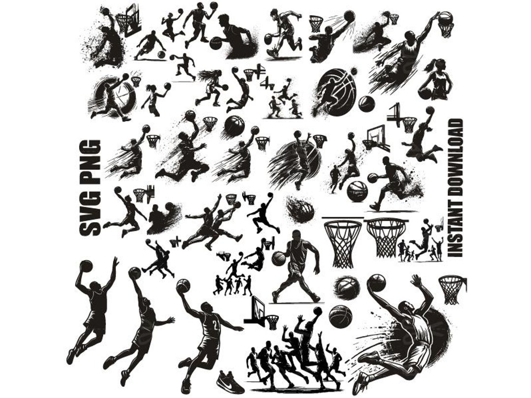 Basketball Svg, Distress Basket Ball Svg, Basket Ball Cutfiles ...