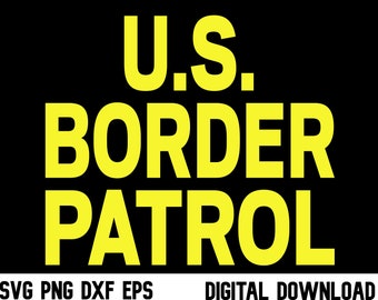 Us Border Patrol Stencil - Etsy
