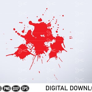 Blood Splatter Svg Blood Splash SVG Splash Paint - Etsy Canada