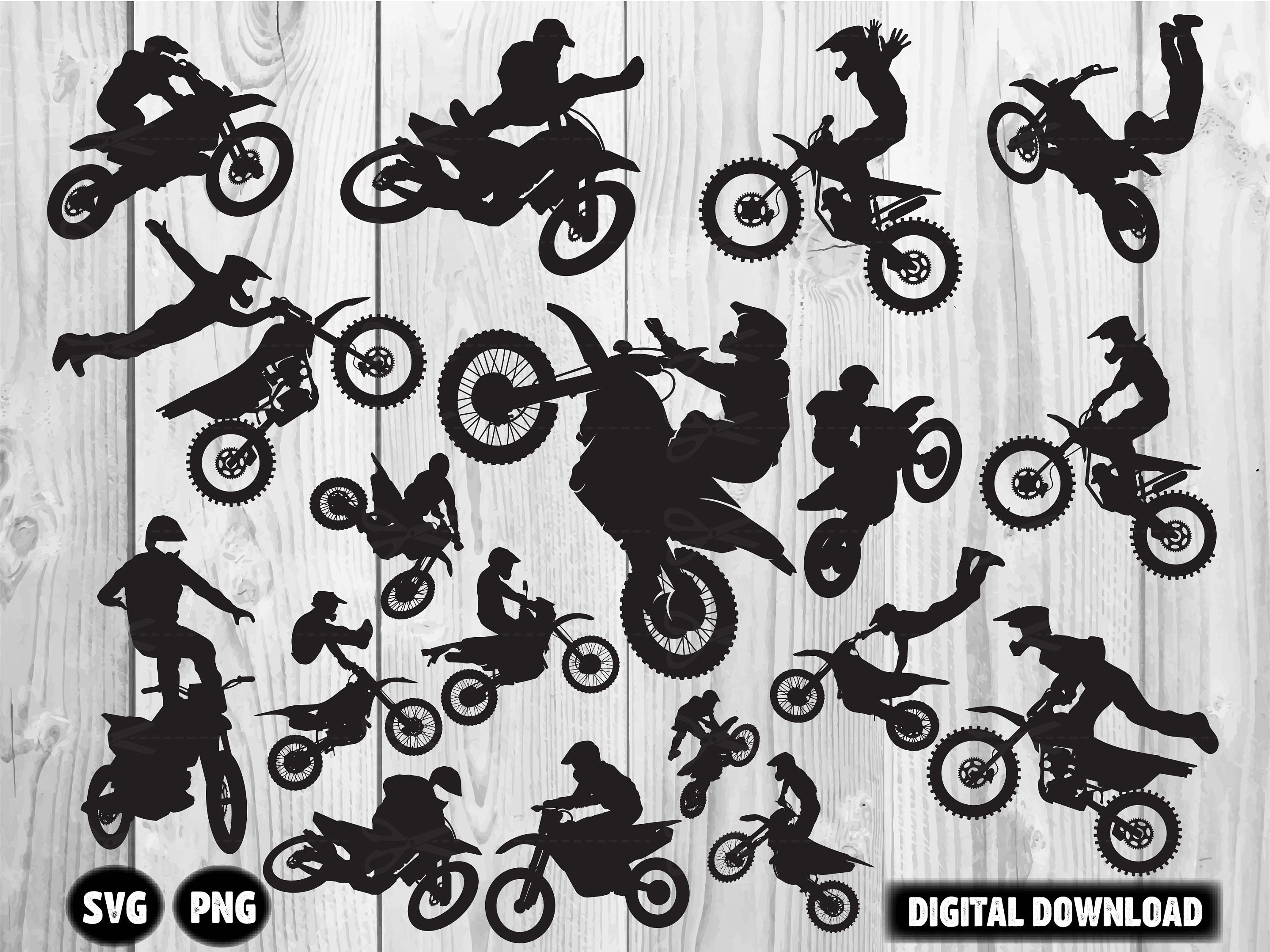 Motor Cross SVG File Dirt Bike Svgmotor Cross Clipart - Etsy Australia