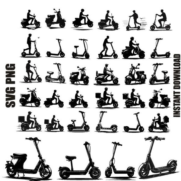 Scooter Svg - Etsy