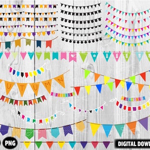 Bunting Banner SVG Bunting Svg Cut Files for Cricut Scallop - Etsy