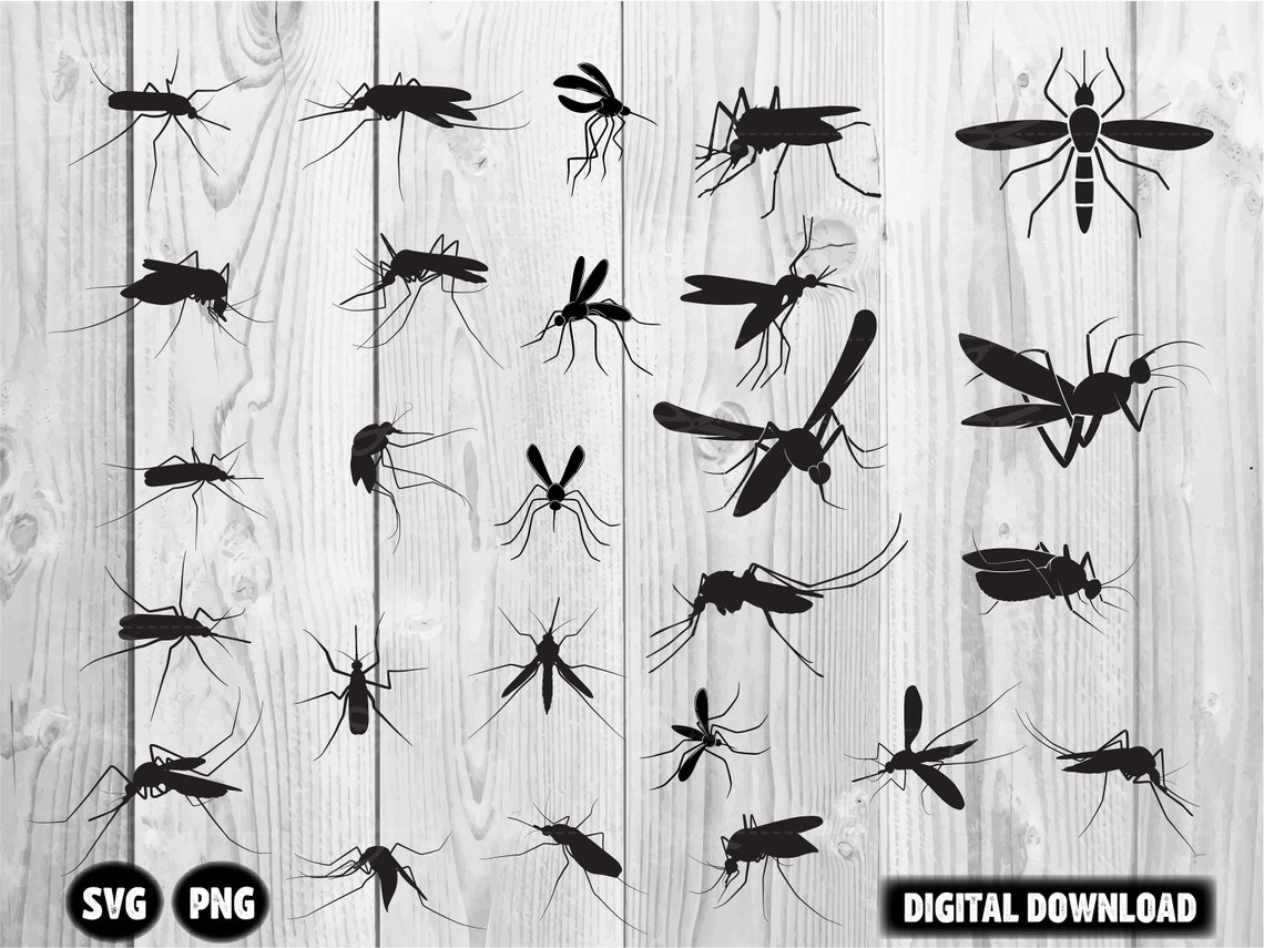 Mosquito Svg Mosquitoes Svg Mosquito Cut Files Mosquitos - Etsy