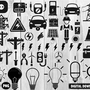 Electricity Svg Bundle Electricity Cut Files Electricity - Etsy