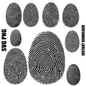 Fingerprint SVG, Thumbprint Svg, Thumb Print Svg, Biometric Svg ...
