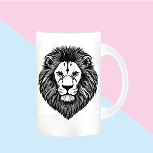 Lion Head Svg, Floral Lion Head Svg, Mandala Lion Face Svg, Lion King ...