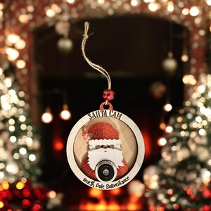 Santa Surveillance Cam Ornament SVG File - Etsy