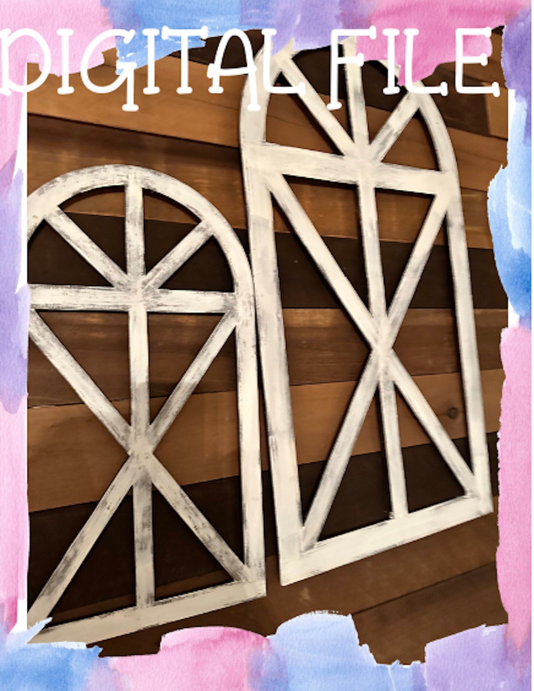 SVG File for Cathedral Window Pane - Etsy