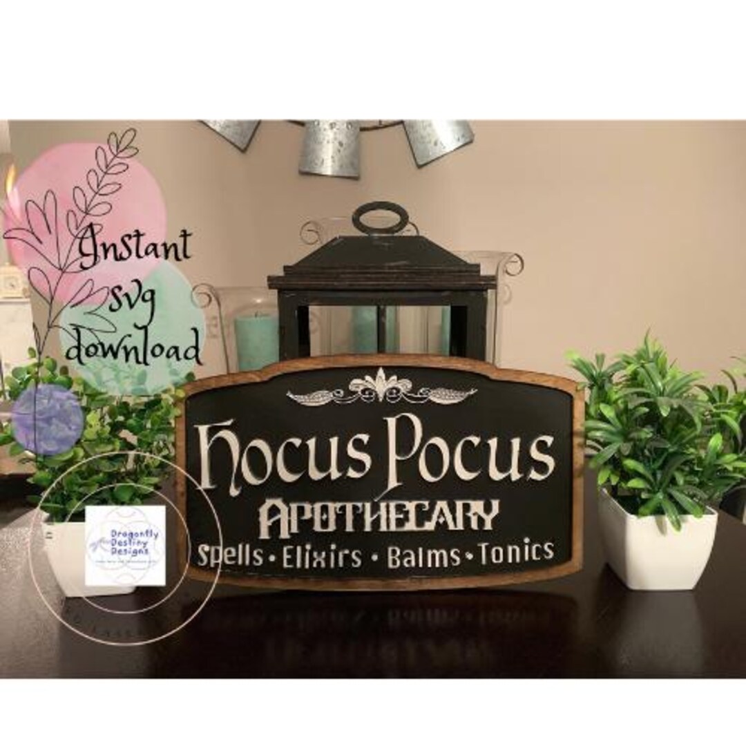 SVG File for Hocus Pocus Apothecary Sign - Etsy