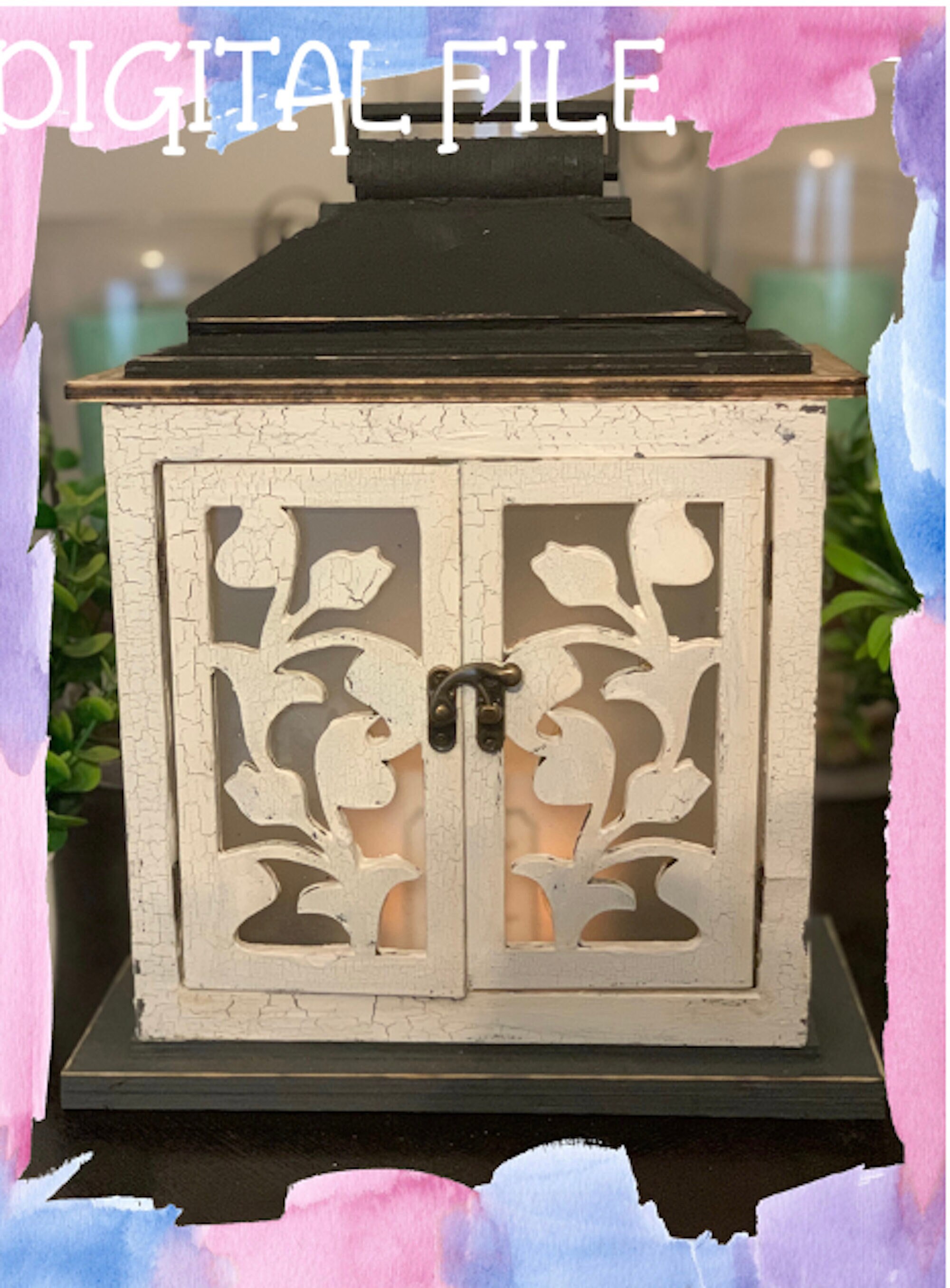 Cottage Lantern SVG File - Etsy