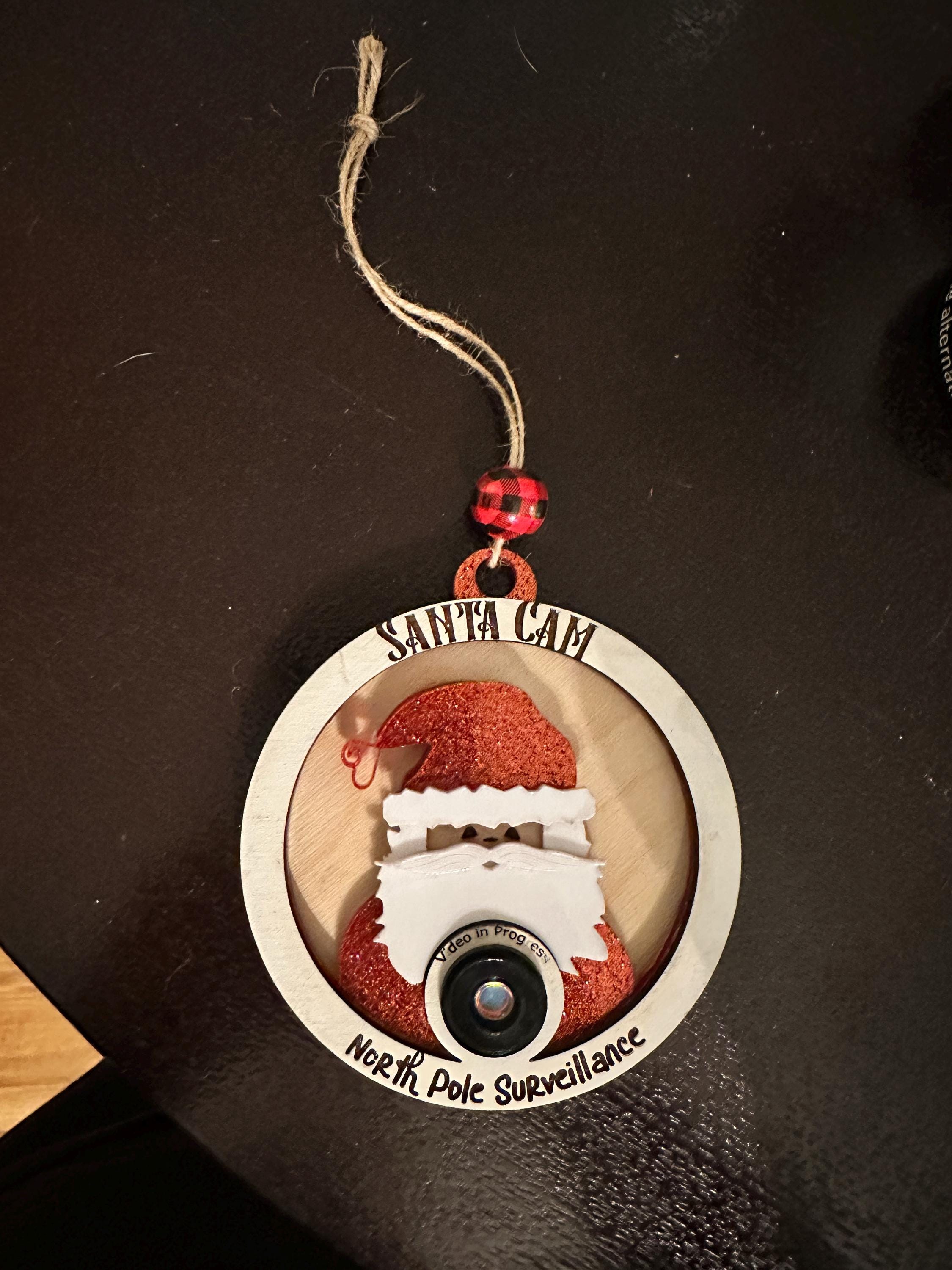 Santa Surveillance Cam Ornament SVG File - Etsy