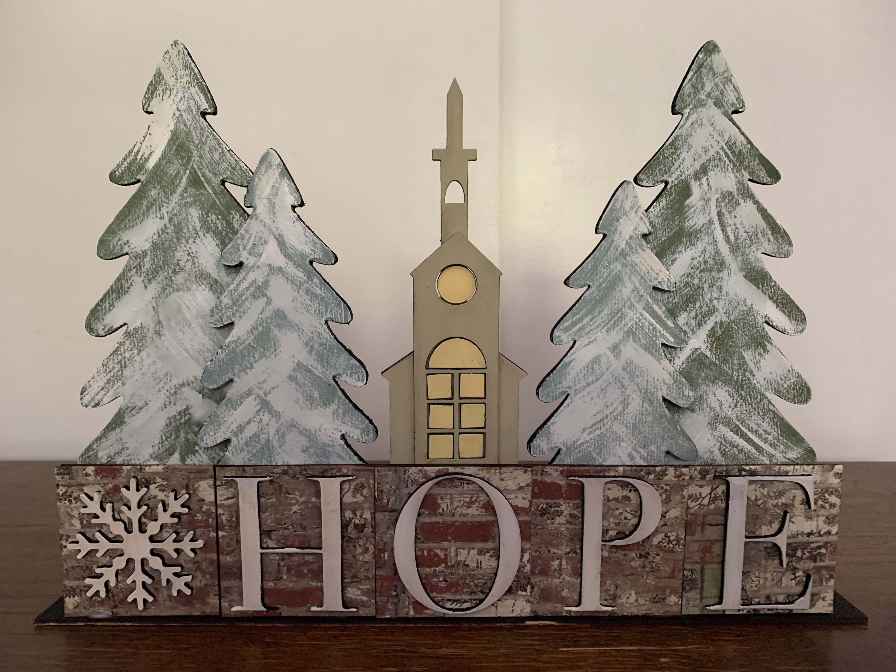 Hope Church and Trees SVG File - Etsy