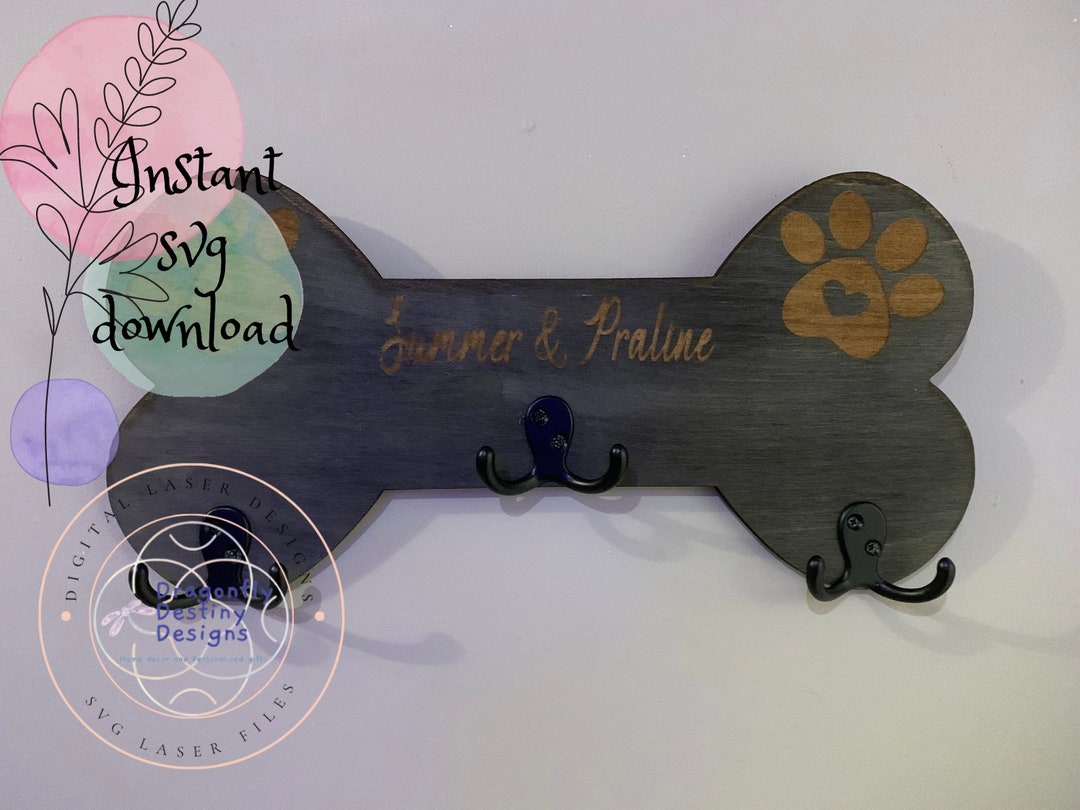 Dog Bone Leash Holder SVG File (digital Download) - Etsy