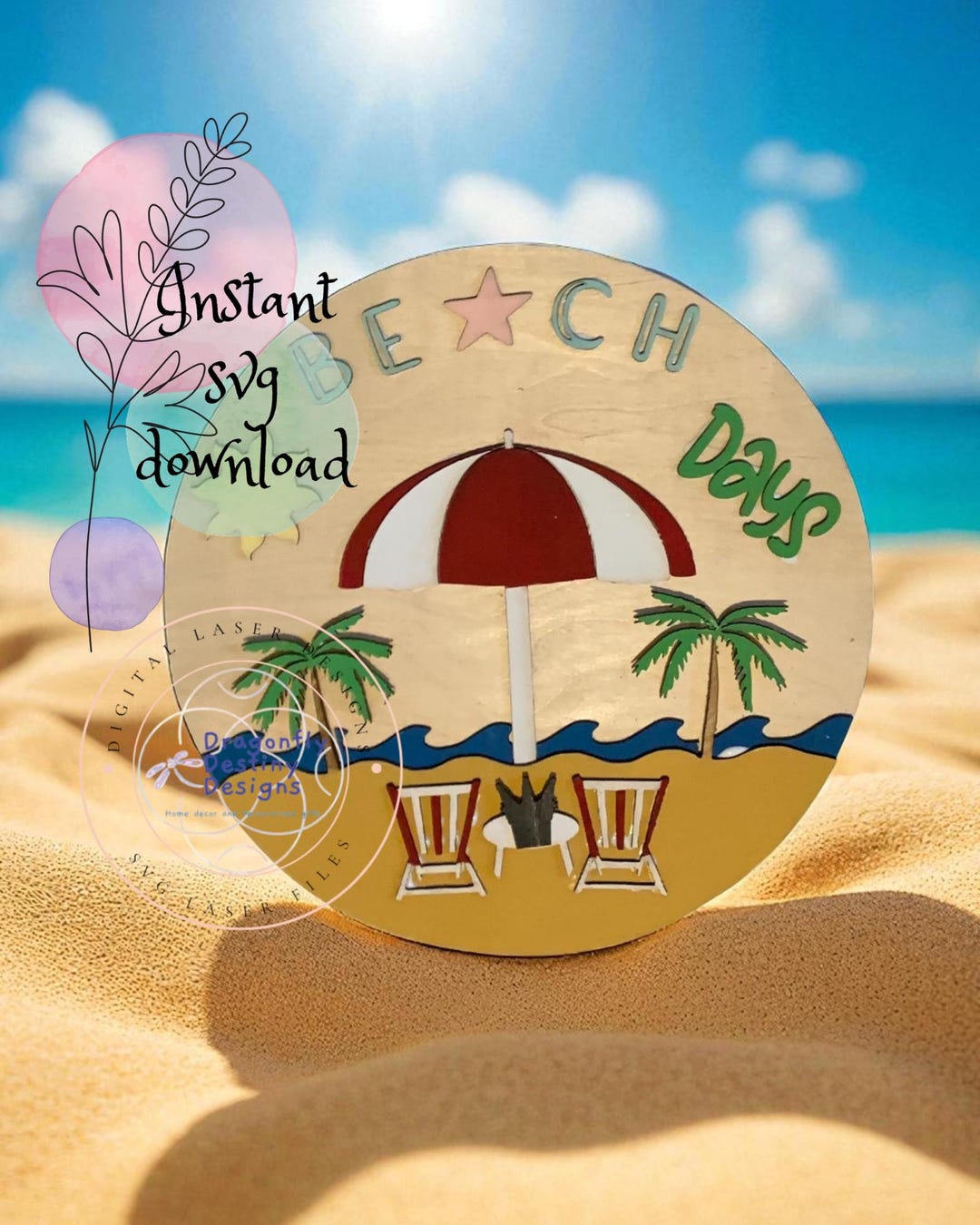 Beach Days SVG File - Etsy